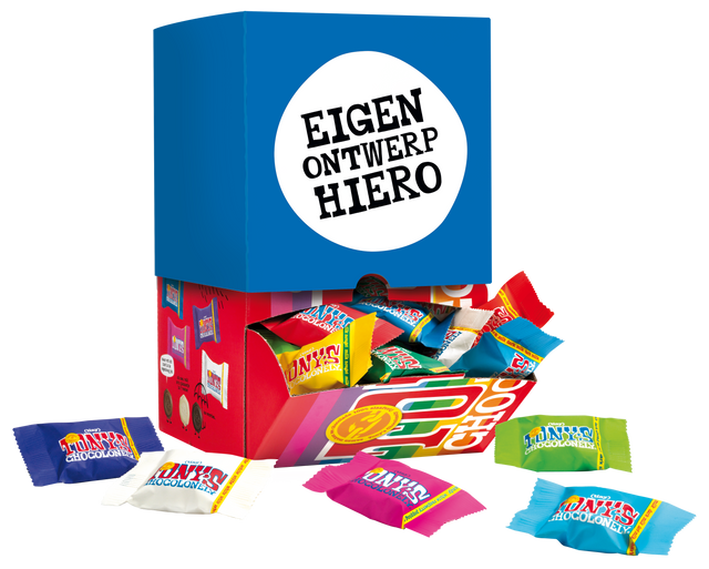 gepersonaliseerde doos kleine chocolaatjes – Tony’s Chocolonely NL