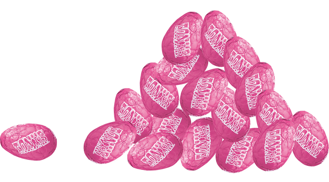 easter eggs white raspberry popping candy – Tony’s Chocolonely NL